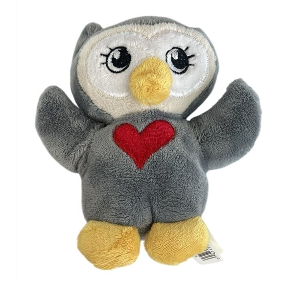 Dan Dee | Toys | Dan Dee Gray Owl Lovie Plush Red Heart Yellow Beak ...